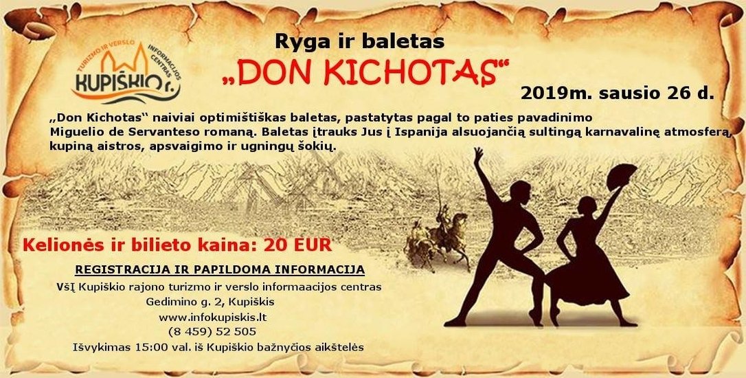 Ryga ir baletas "Don Kichotas" | infokupiskis.lt
